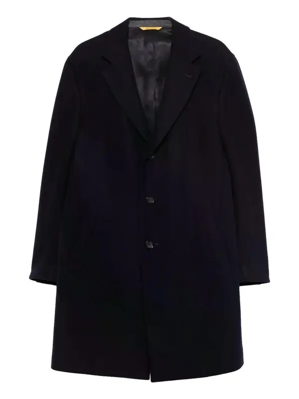 Canali Wool Coat - Blue