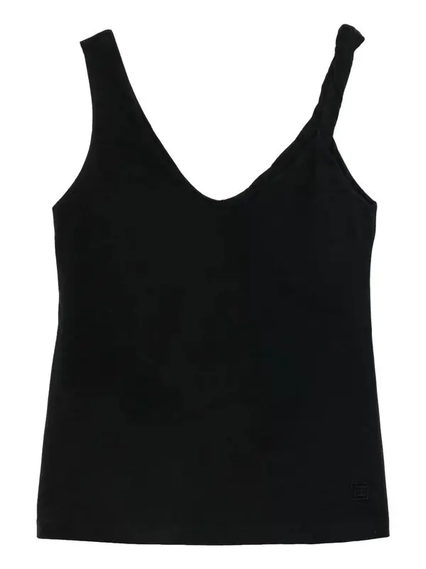 Federica Tosi Twist-detail Top - Black