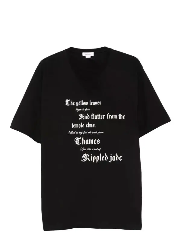 Alexander McQueen Text-print T-shirt - Black