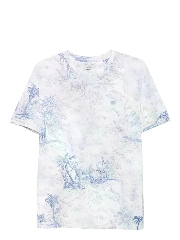 Etro Jungle-print T-shirt - White