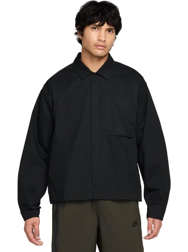 Nike Sportswear Tech Button-down Top - Black