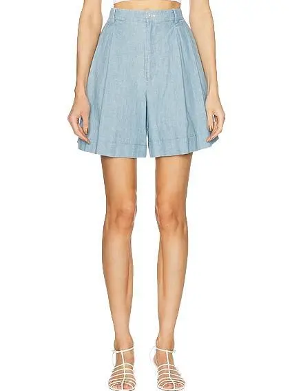 Polo Ralph Lauren High Waisted Mini Short - Chambray