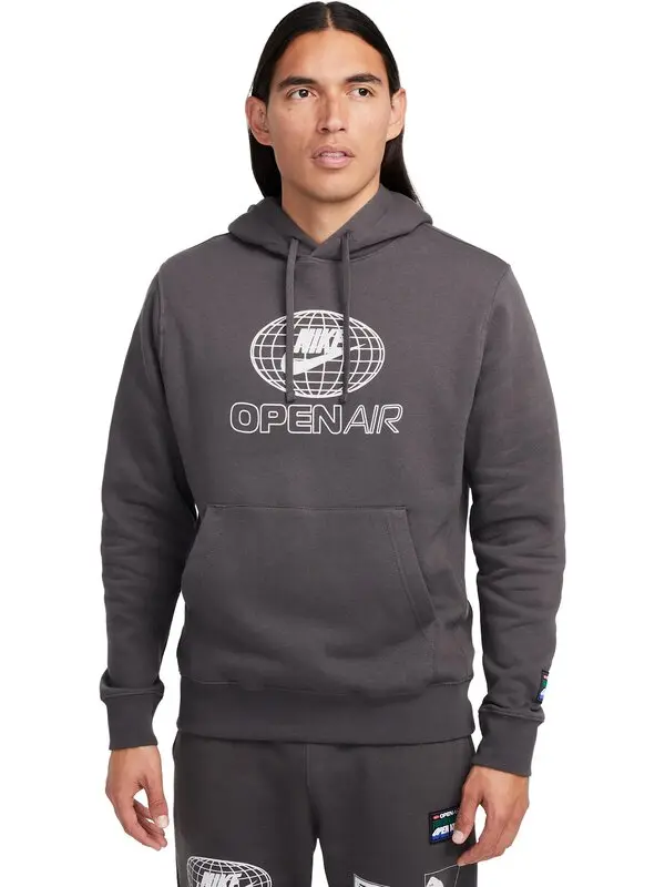 Nike Sportswear Club Fleece Pullover Hoodie - Brown