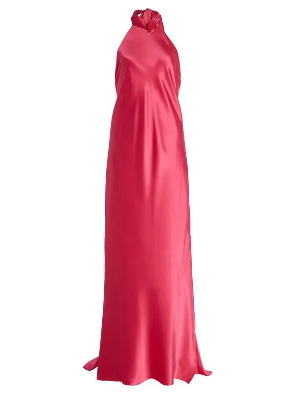 Silvia Tcherassi Sherry Stretch-silk Gown - Pink