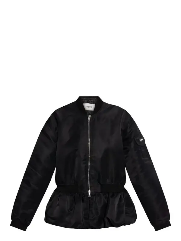 Coperni Gathered-hem Bomber Jacket - Black