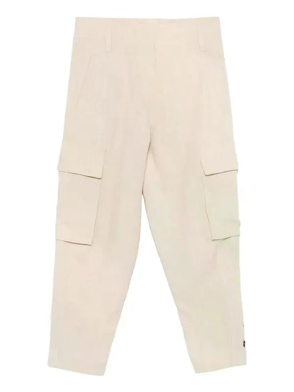 Brunello Cucinelli Linen Cargo Trousers - Neutrals
