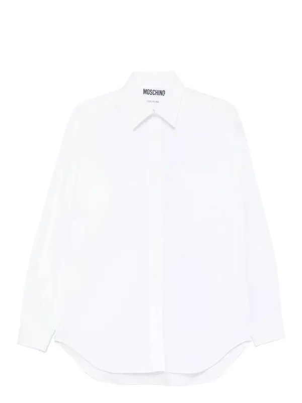 Moschino Logo-embroidered Shirt - White