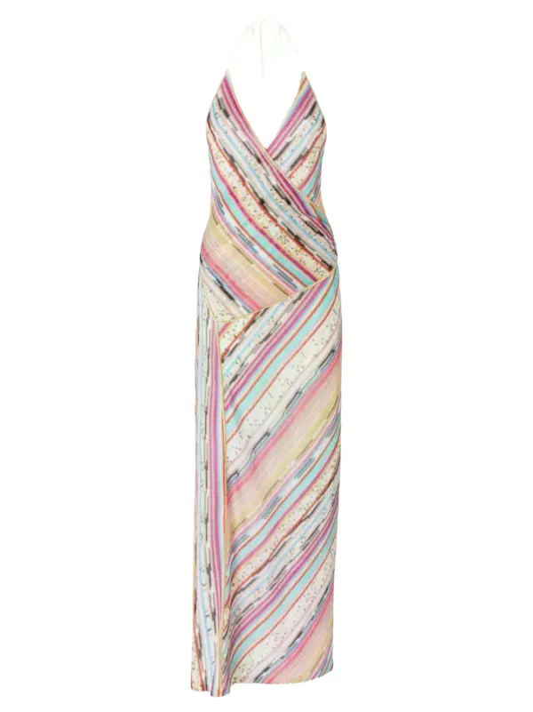 Missoni Striped Maxi Dress - Pink