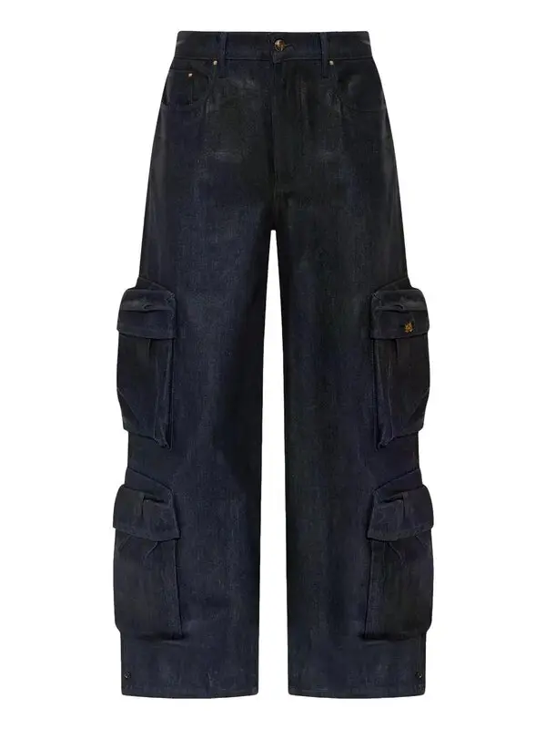 Amiri Wide-leg Cargo Jeans - Blue