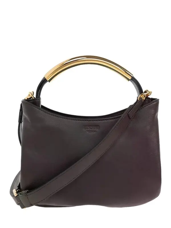 Moschino Leather Tote - Brown