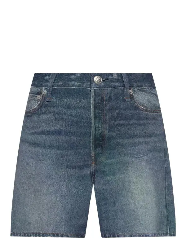 Rag & Bone Cosmos Denim Shorts - Blue