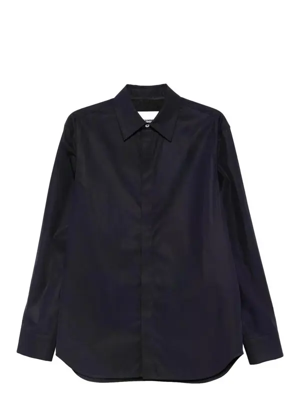 JIL SANDER Organic Cotton Shirt - Blue