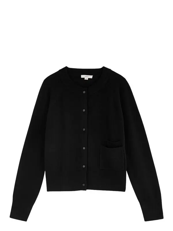 Vince Wool-blend Cardigan - Black