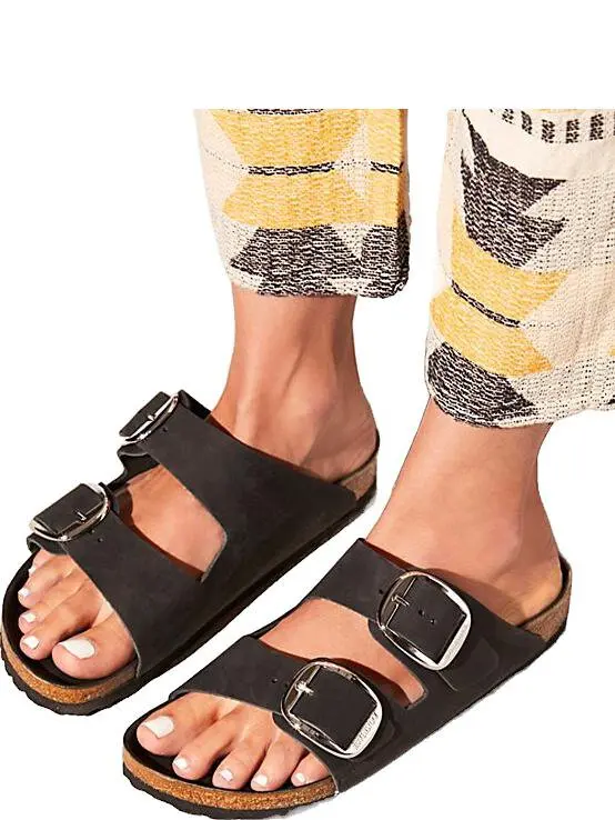 BIRKENSTOCK Arizona Big Buckle Sandals - Black