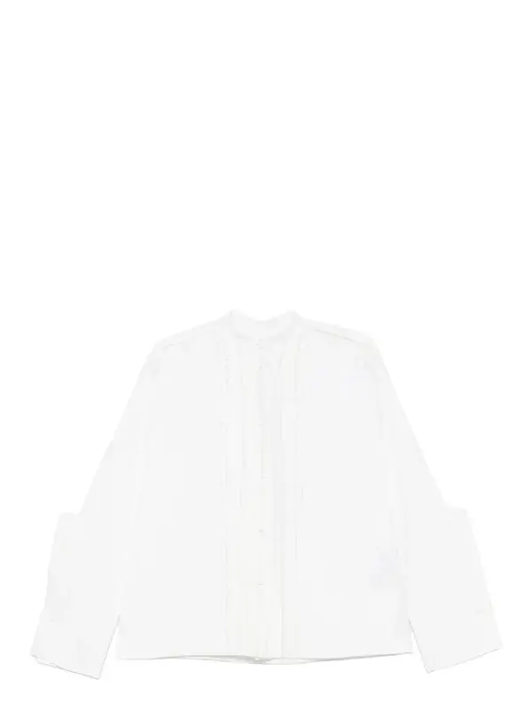 JIL SANDER Pintuck-detailed Shirt - White