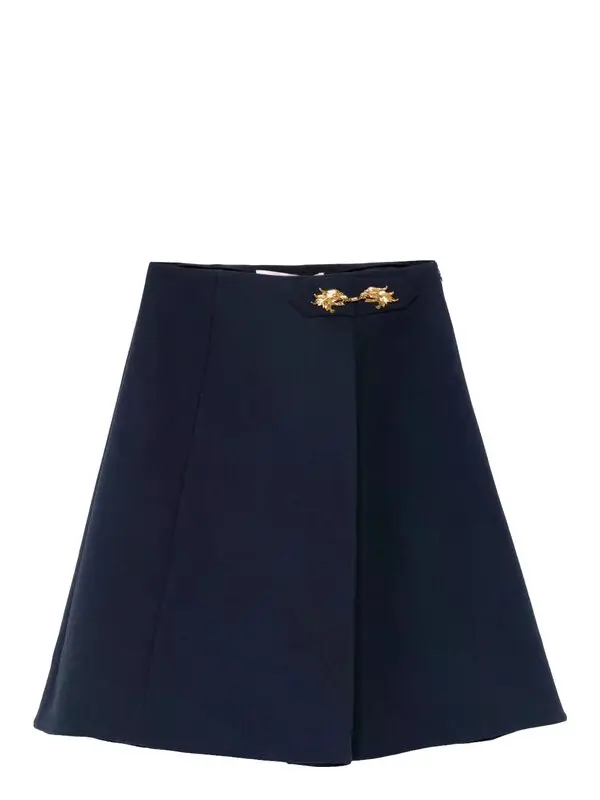 Valentino Garavani Pleated Mini Skirt - Blue