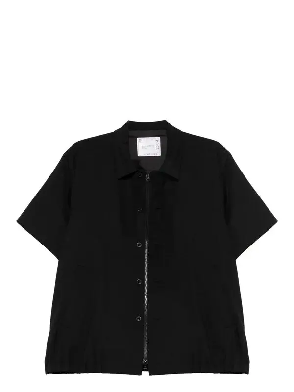 Sacai Short-sleeved Shirt - Black
