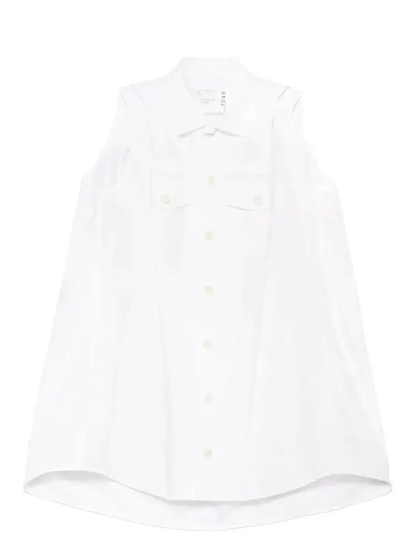 Sacai Sleeveless Shirt - White