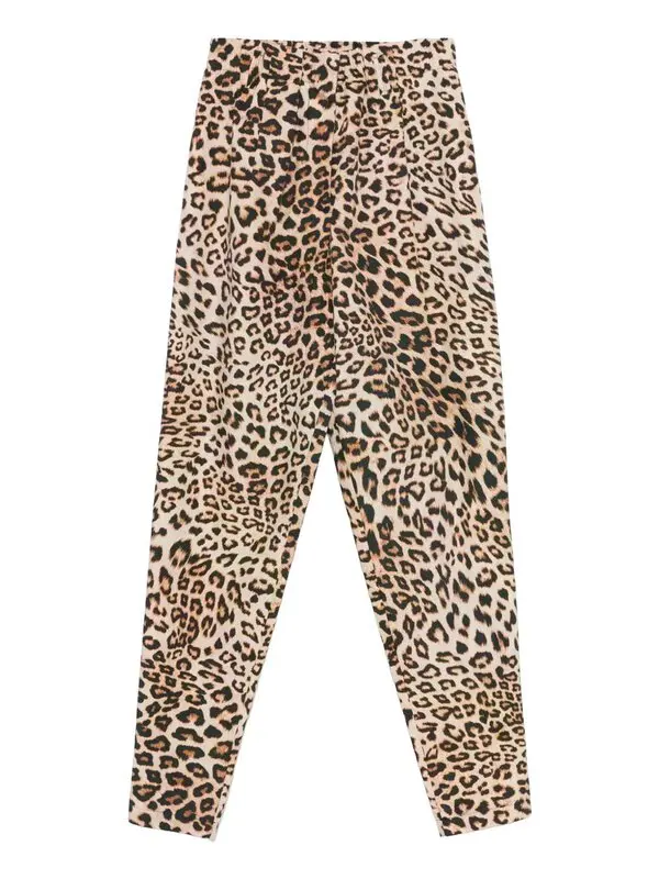 A PAPER KID Leopard-print Trousers - Brown
