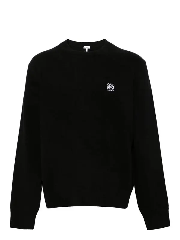 Loewe Anagram Wool Jumper - Black