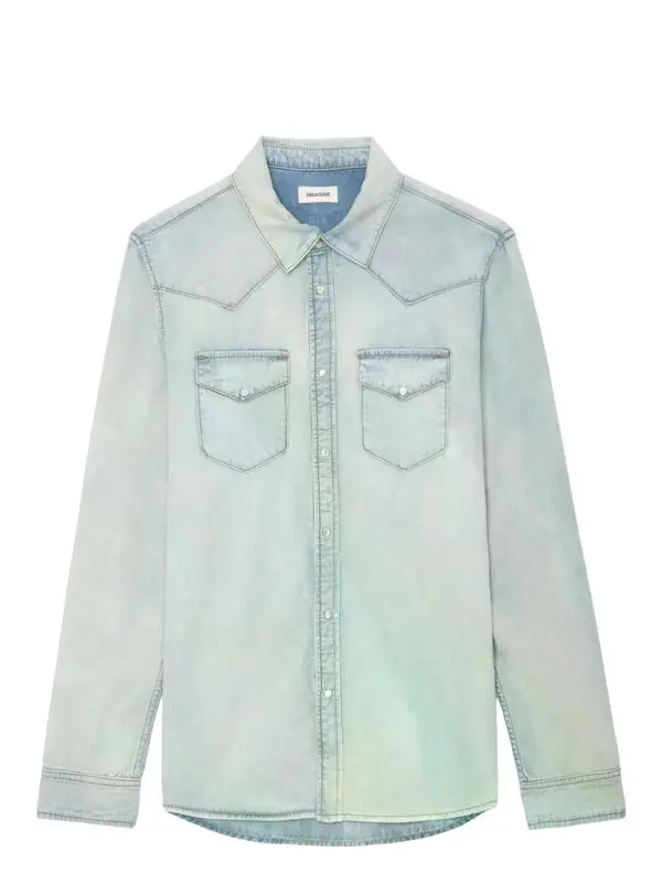 Zadig&Voltaire Saby Denim Shirt - Blue