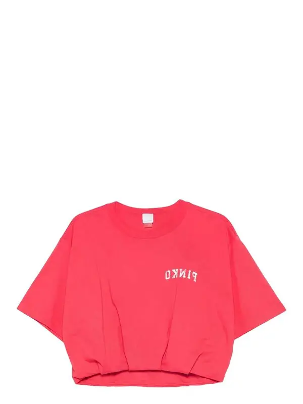 Pinko Logo-print T-shirt - Red