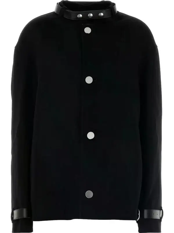 JIL SANDER Belt-detail Cashmere Jacket - Black