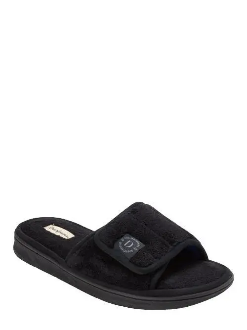 DEARFOAMS Collin Terry Adjustable Shower Slide Slipper - Black