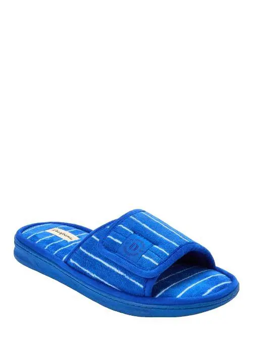 DEARFOAMS Collin Terry Adjustable Shower Slide Slipper - Blue Stripe