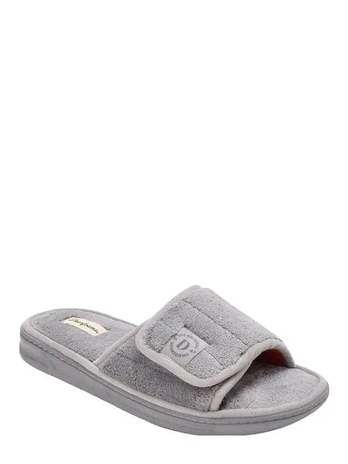 DEARFOAMS Collin Terry Adjustable Shower Slide Slipper - Medium Grey