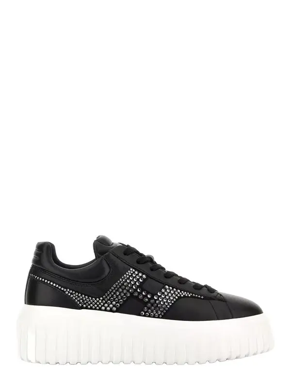 Hogan H-stripes Sneakers - Black