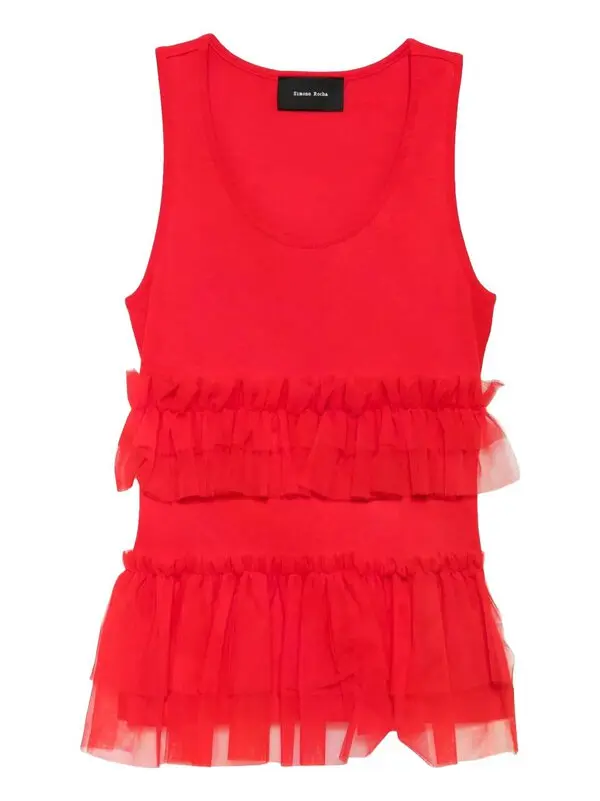 Simone Rocha Sleeveless Tank Top - Red