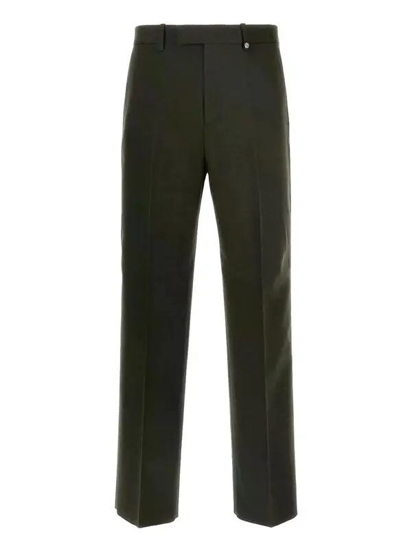 Burberry Wool Tailored Trousers - Green