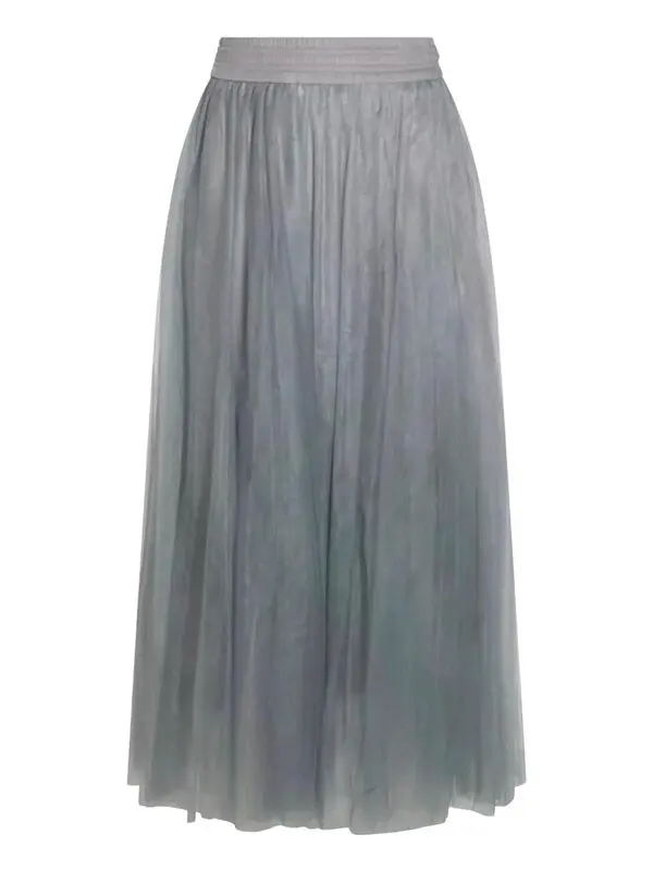 Fabiana Filippi Tulle Midi Skirt - Grey