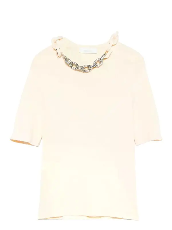 Rabanne Chain-link Detail Top - Neutrals