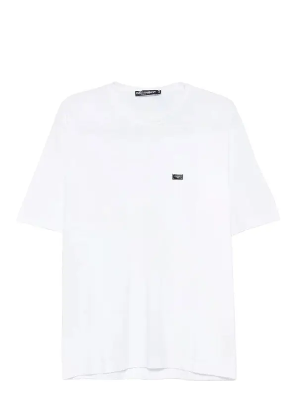 Dolce & Gabbana Logo-plaque T-shirt - White