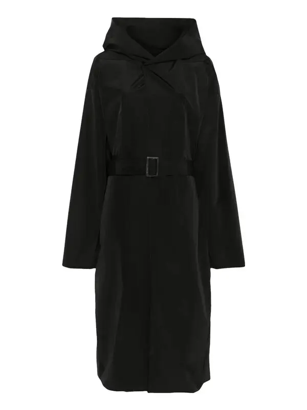 Rick Owens Hooded Coat - Black