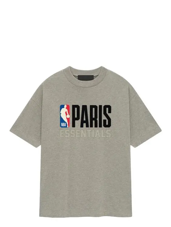 Fear Of God Nba Paris Tee Shirt - Warm Heather