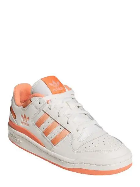 Adidas Forum Low Cl Basketball Sneakers - Cloud White/ Pink/ Semi Coral