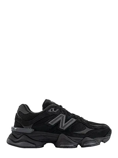 NEW BALANCE 9060 Panelled Low-top Suede Trainers - Black Black