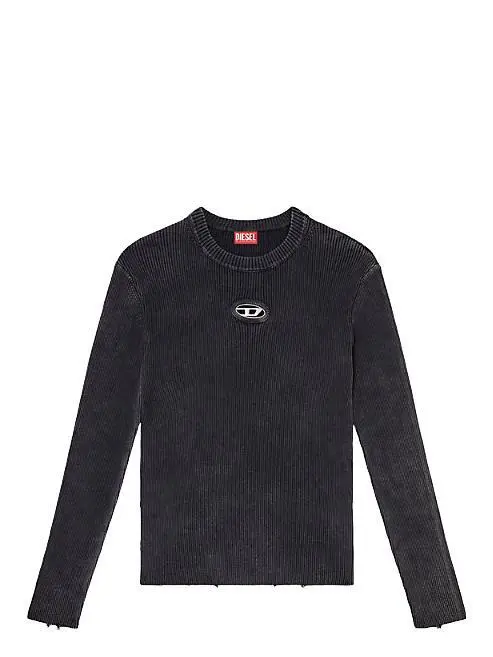 Diesel Brand-plaque Cotton Jumper - 900