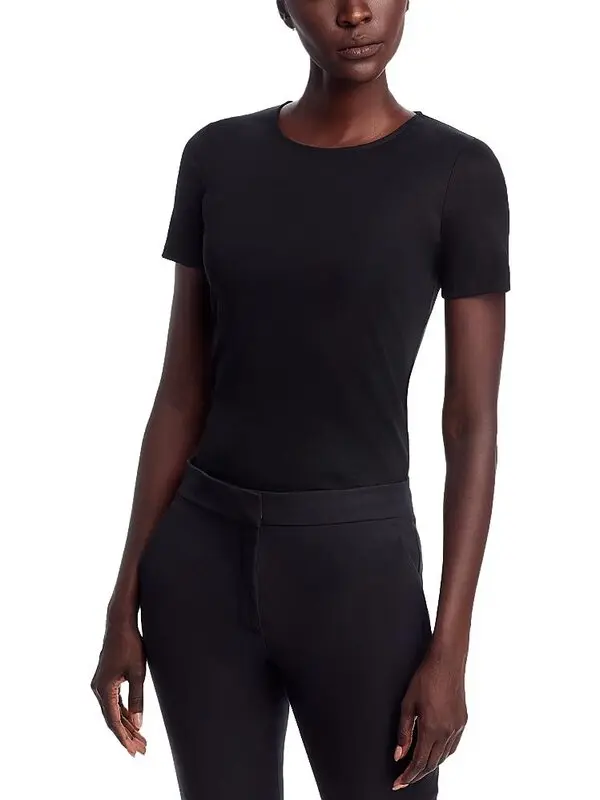 Lafayette 148 New York Classic Tee - Black