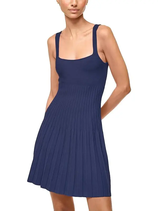 Staud Ellison Mini Dress - Navy