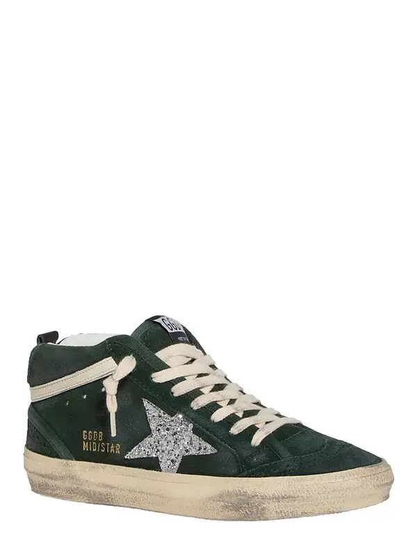 GOLDEN GOOSE Mid Star Mid Top Sneakers - Dark Green