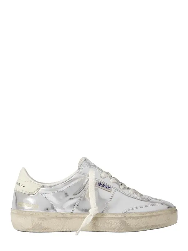 GOLDEN GOOSE Soul-star Distressed Sneakers - Silver