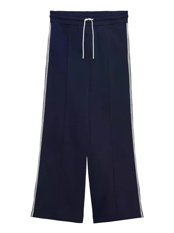 MSGM Crochet-trim Track Pants - Blue