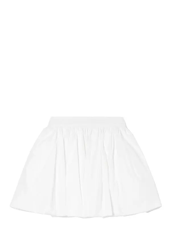 Patou Cotton-poplin Mini Skirt - White