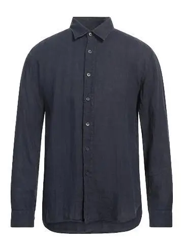 120% Lino Shirt Size Linen - Navy