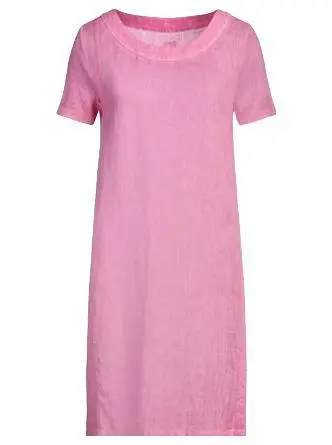 120% Lino Mini Linen Dress - Pink