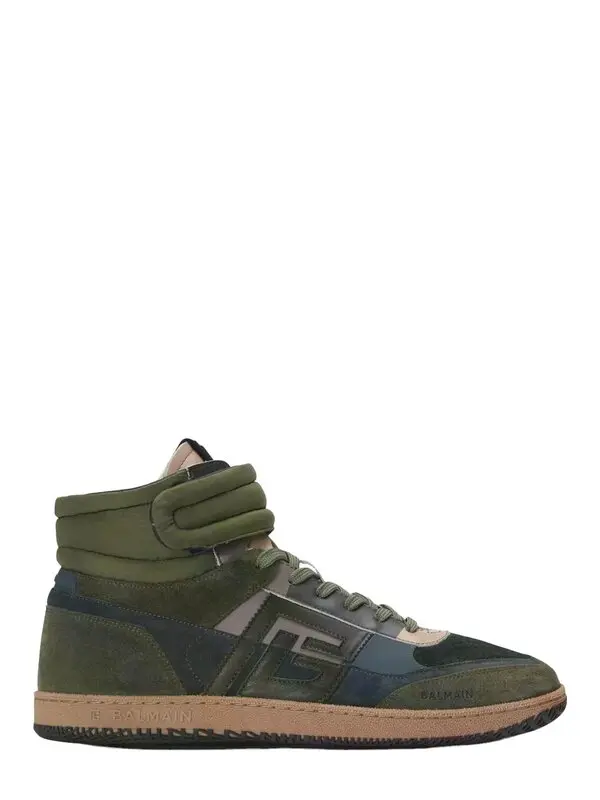 Balmain Swan High-top Sneakers - Green